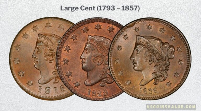 Large Cent (1793 – 1857) Varieties And Their Value